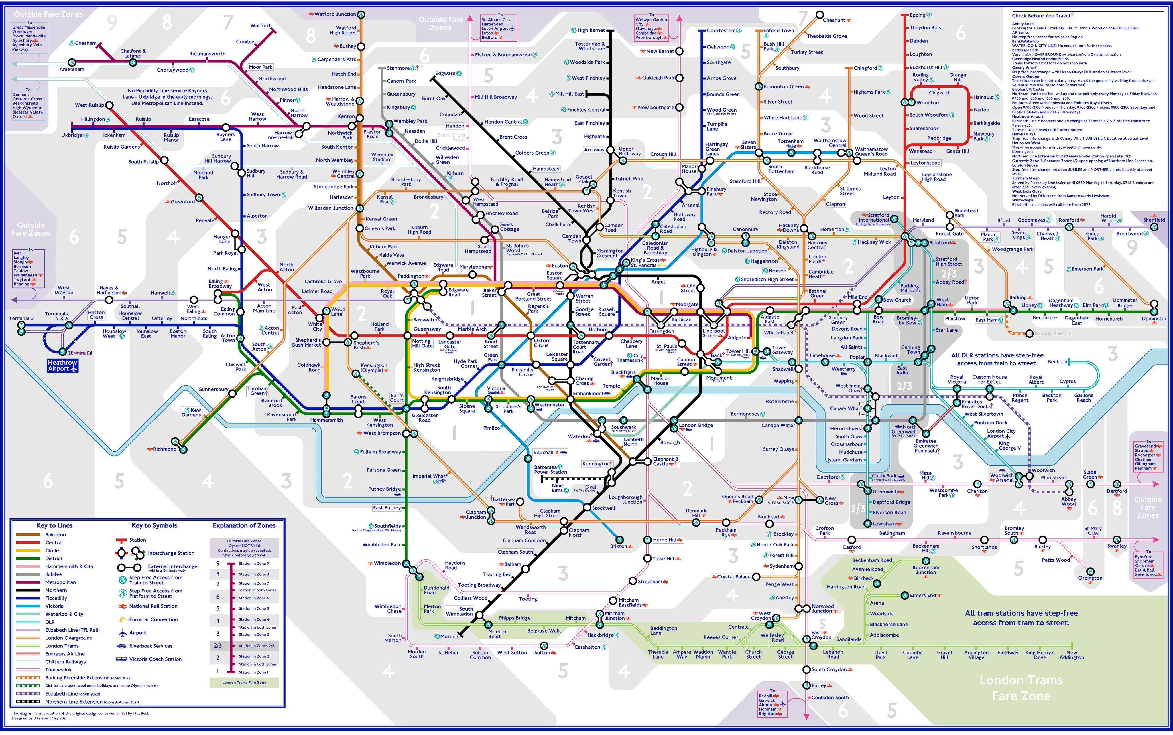TfL Tube Map JPEG